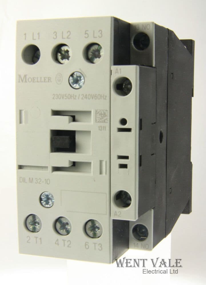 Moeller DILM32-10 - 32a 15kW 400v Three Pole Contactor 230 vac Coil New ...