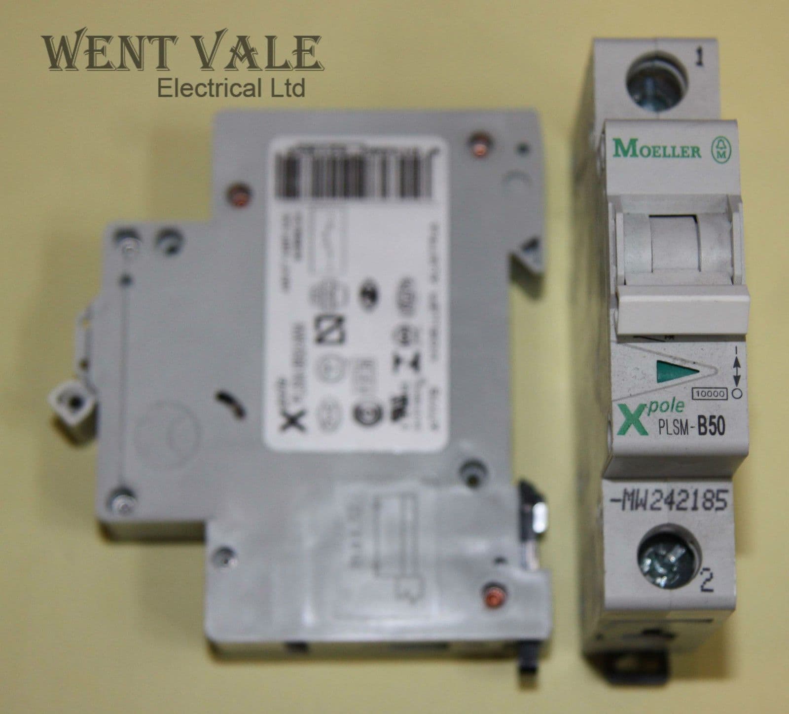 Moeller X Pole - PLSM-B50-MW - 50a Type B Single Pole MCB New