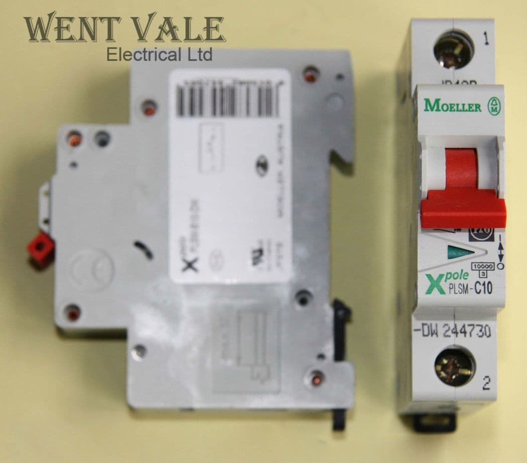 Moeller X Pole PLSM-C10-DW - 10a Type C Single Pole MCB New