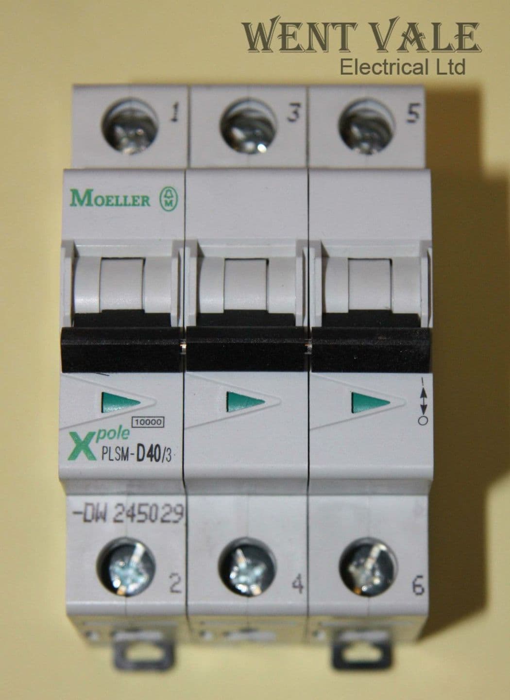 Moeller X Pole - PLSM-D40/3-DW - 40a Type D Triple Pole MCB New In Box