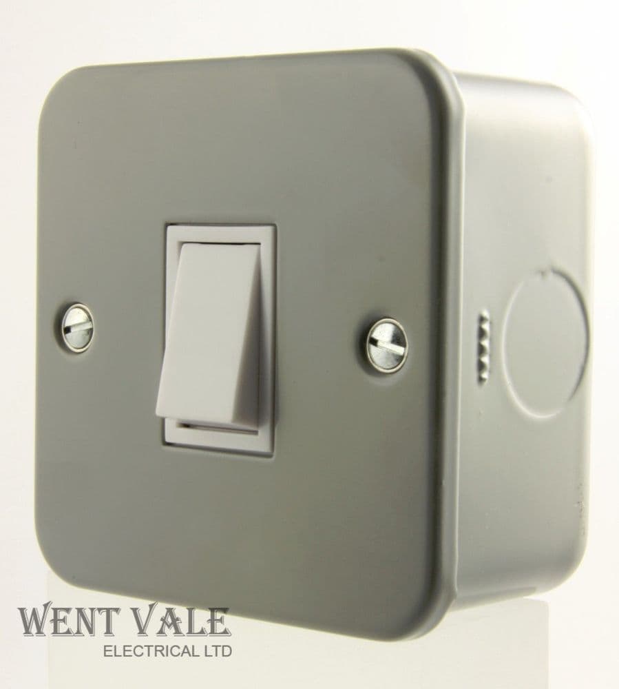 Newlec - Metalclad Range - NL8420S - 20a Double Pole Surface Switch New