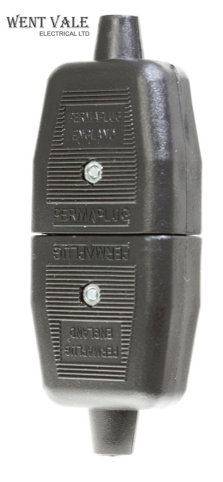Newlec - NLLCB - Black 10a 2400w 3 Pin In-line Lead Connector Plug & Socket