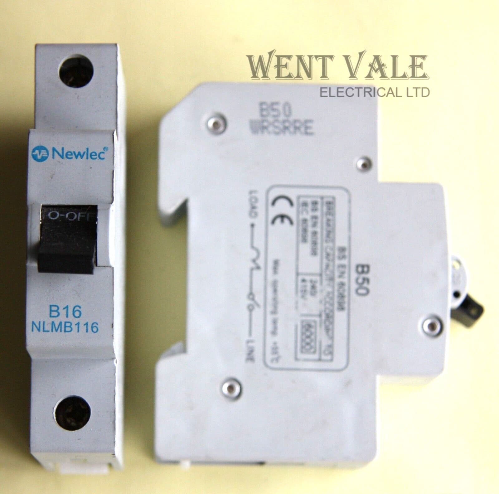 Newlec NLMB116 - 16a Type B Single Pole MCB Used