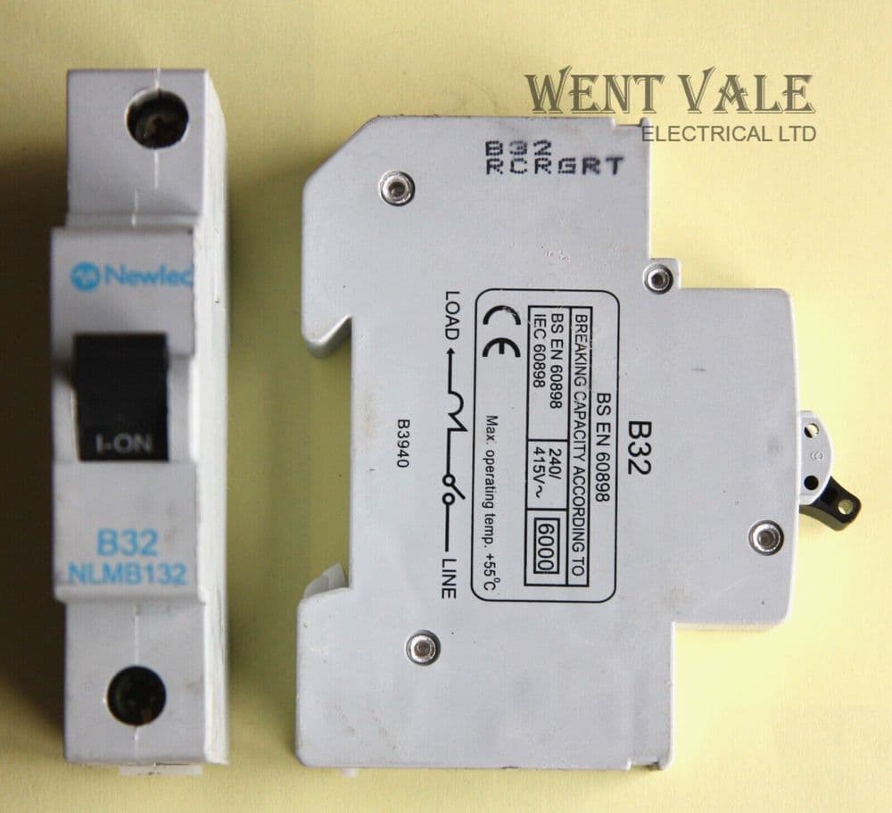 Newlec NLMB132 - 32a Type B Single Pole MCB Used