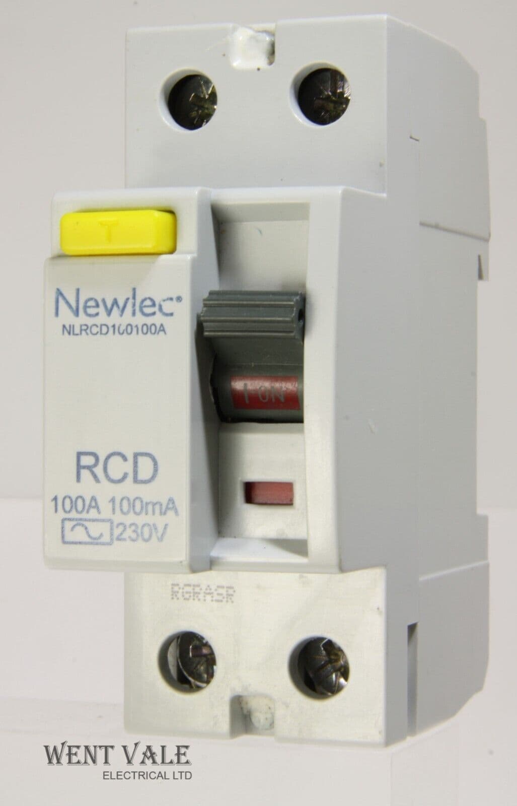 Newlec NLRCD100100A - 100A 100mA Double Pole RCD Used