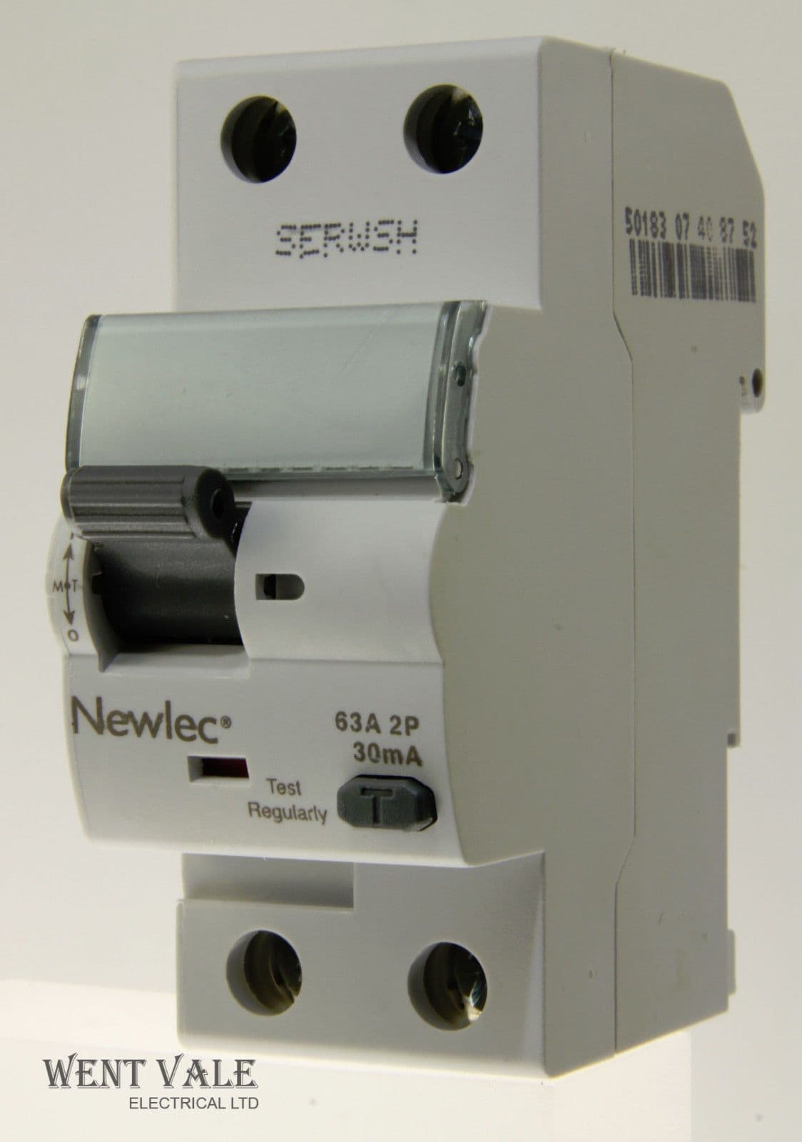Newlec - NLRCD6330A - 63A 30mA Double Pole RCCB Unused