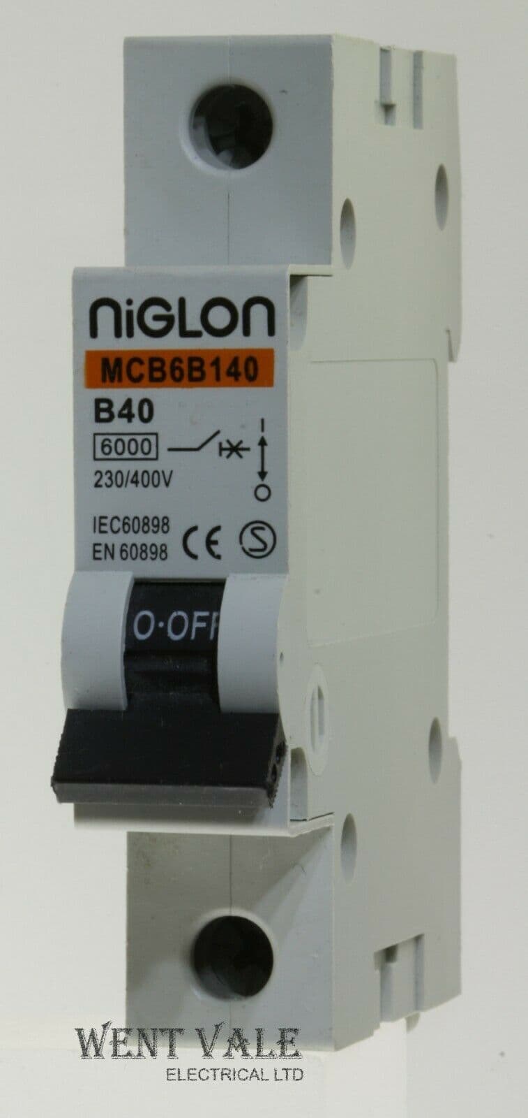 Niglon - MCB6B140 - 40a Type B Single Pole MCB Unused
