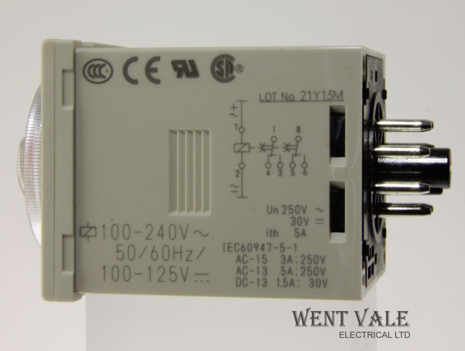 Omron - H3CR-F8 - Solid-state Multifunction Twin Timer 100-240vac 8 Pin ...