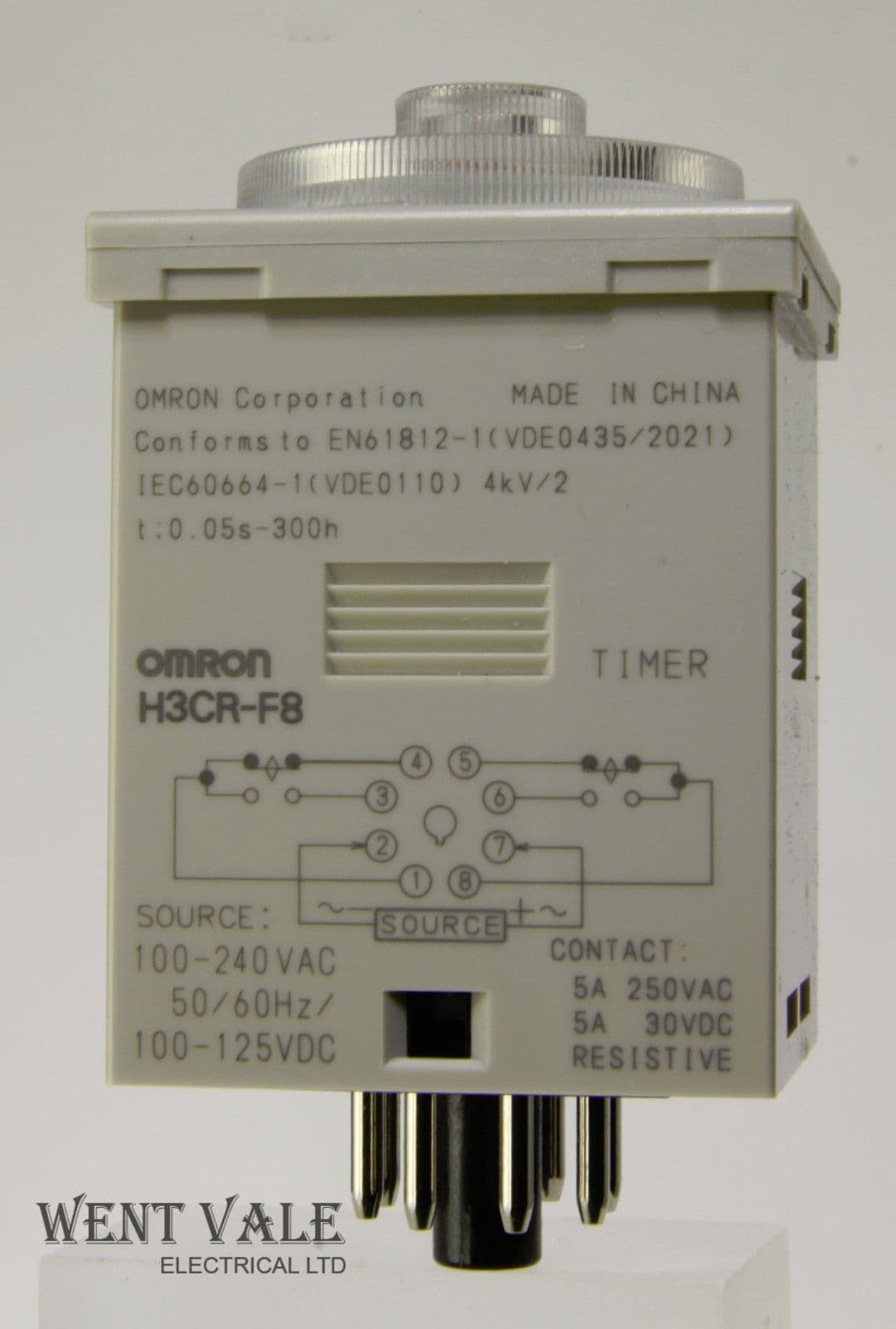 Omron H3CR-F8 - Solid-state Multifunction Twin Timer AC-DC Operation 8 ...