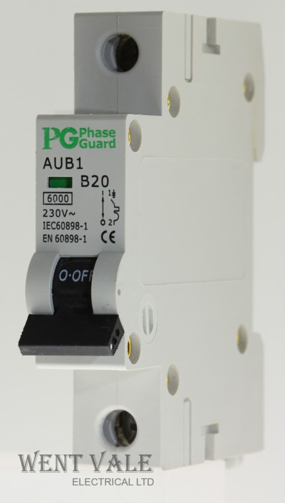 PG Phase Guard - AUB1 B20 - 20a Type B Single Pole MCB Used