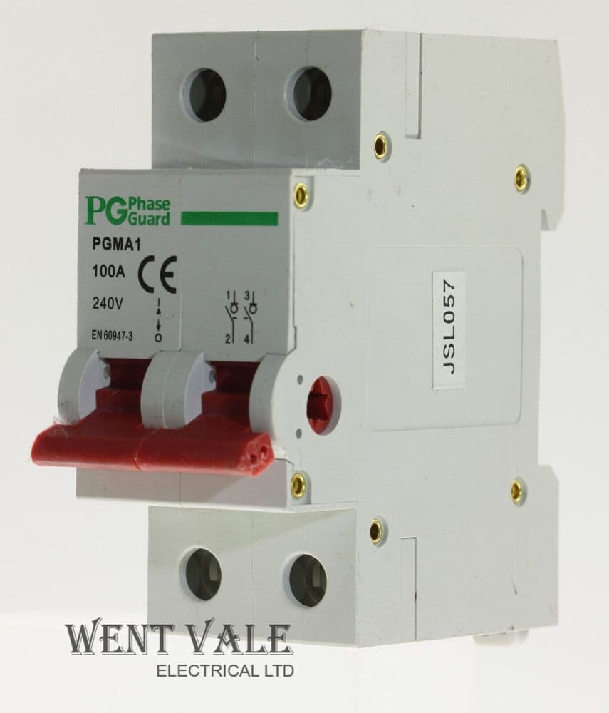 PG Phase Guard - PGMA1 - 100a Double Pole - AC22 - Switch Disconnector Used
