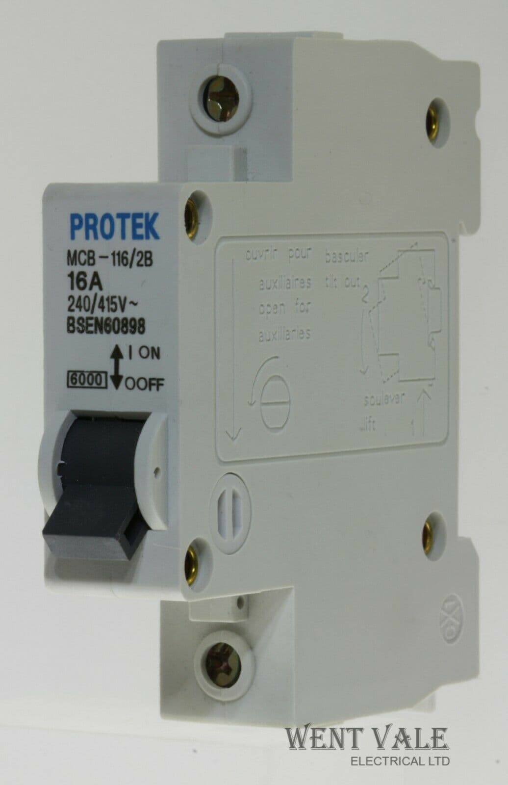 Protek - MCB-116/2B - 16a Type B Single Pole MCB Used