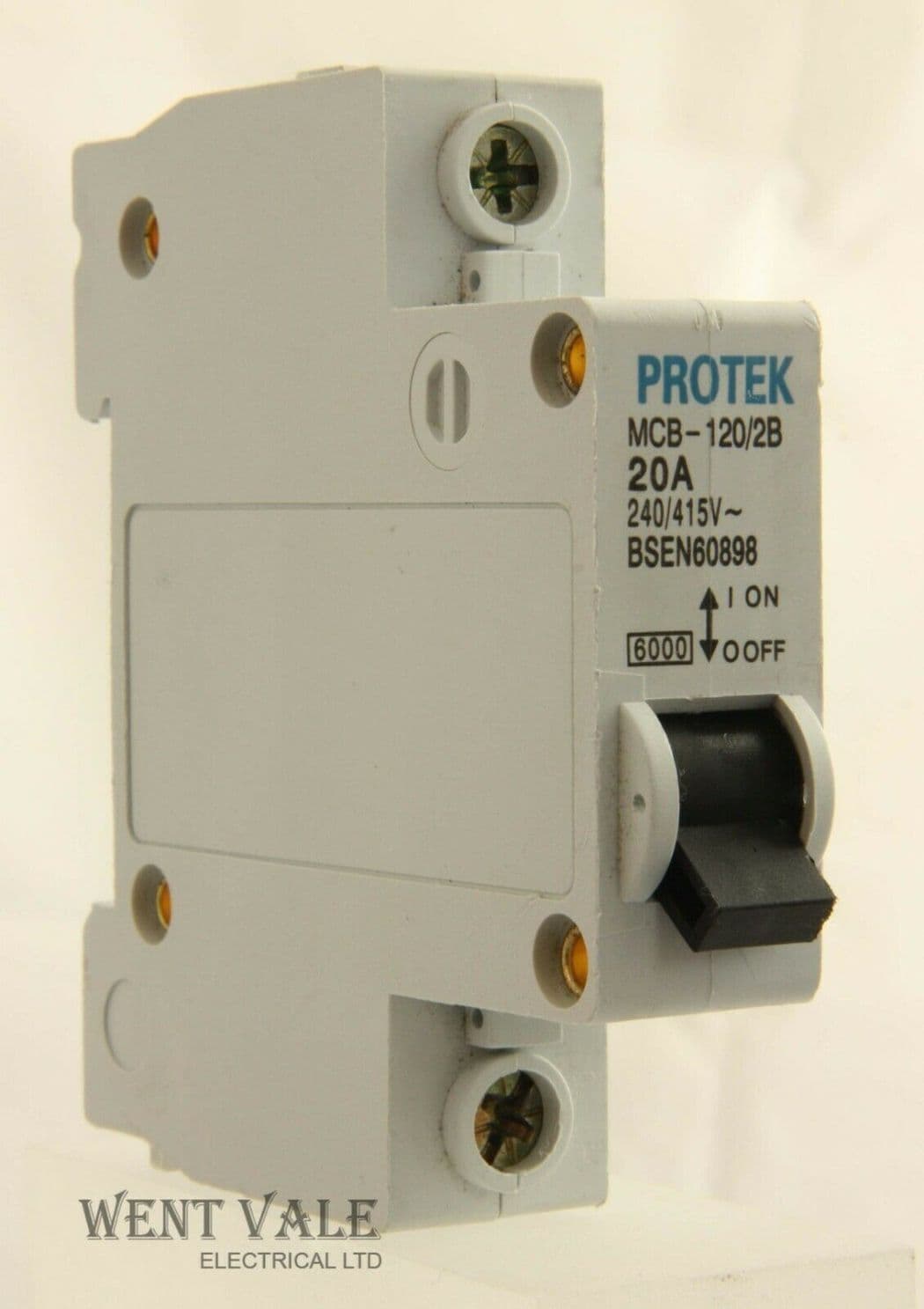 Protek MCB-120/2B - 20 Type B Single Pole MCB Used