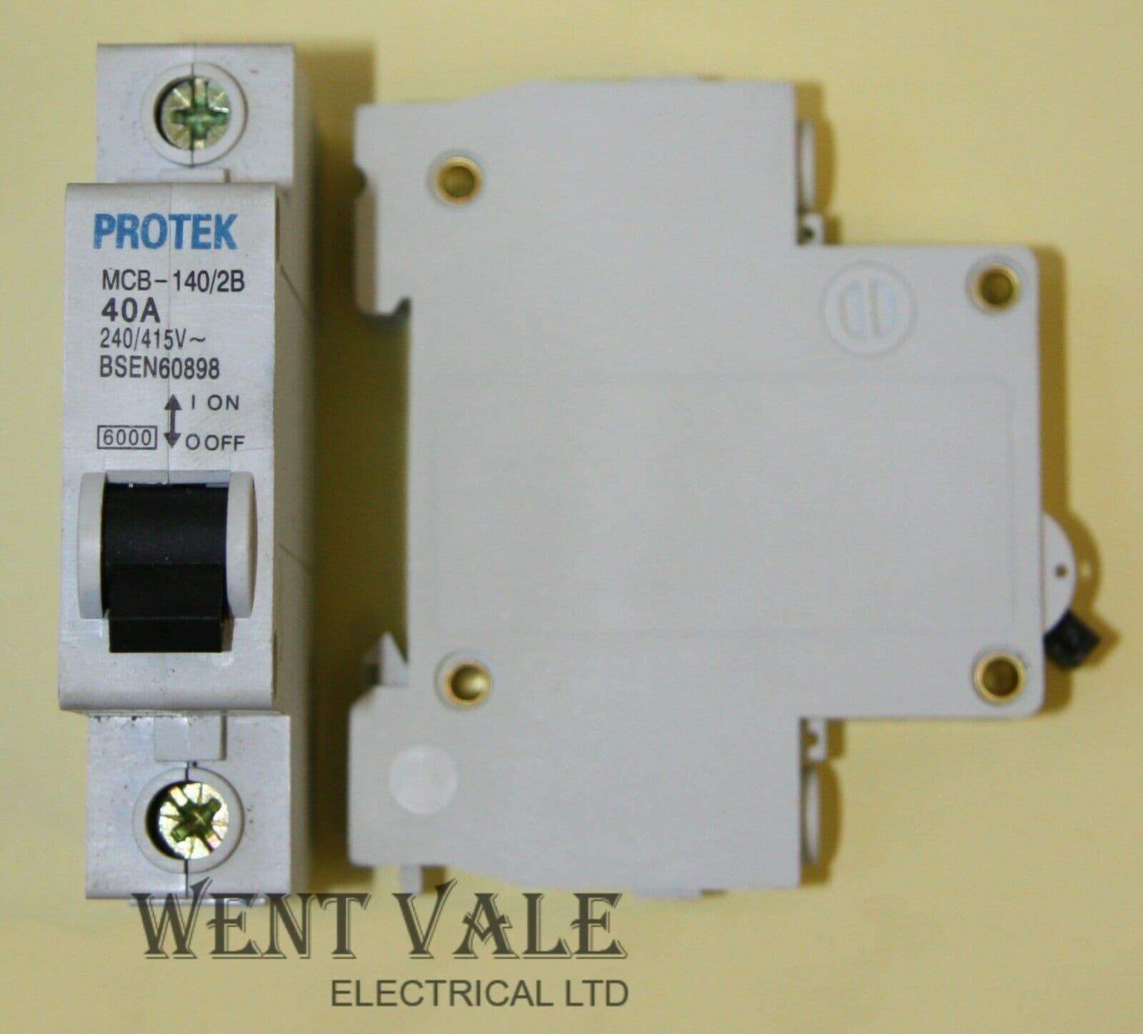 Protek MCB-B40 - 40 Type B Single Pole MCB Unused