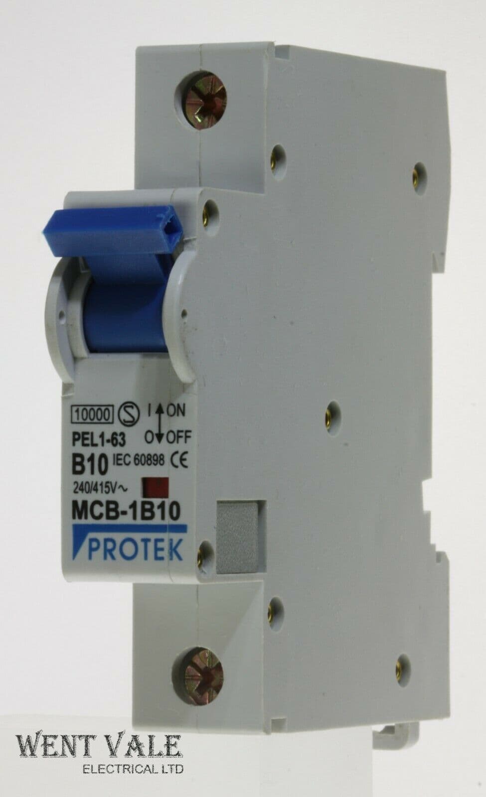 Protek - PEL1-63 MCB-1B10 - 10a Type B Single Pole MCB Unused