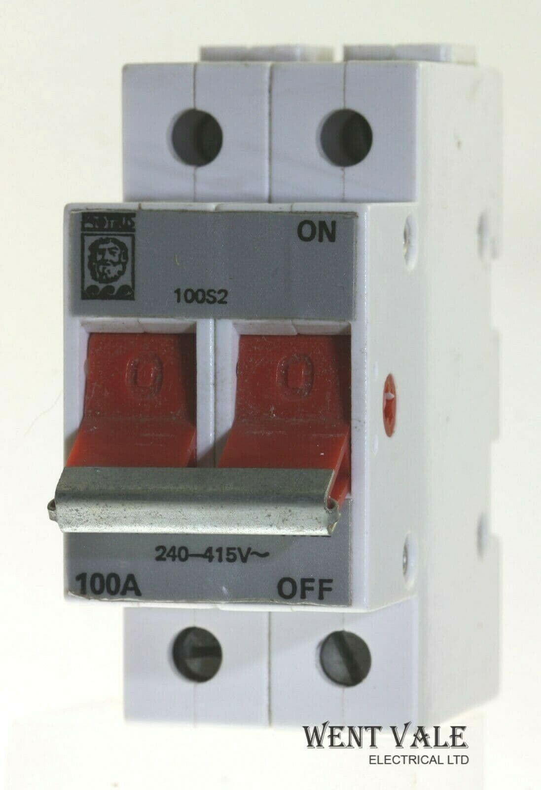 Proteus 100S2 - 100a AC22 Double Pole Switch Disconnector Used