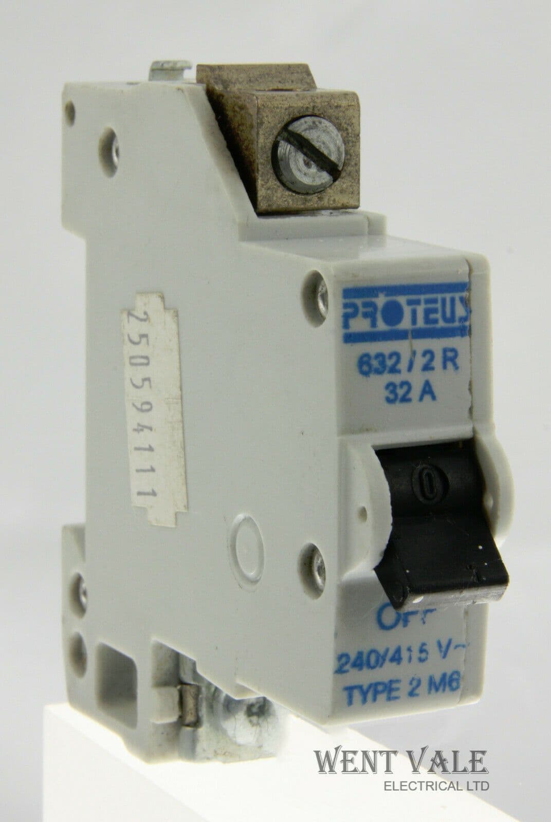 Proteus 632/2R - 32a Type 2 Single Pole MCB Used