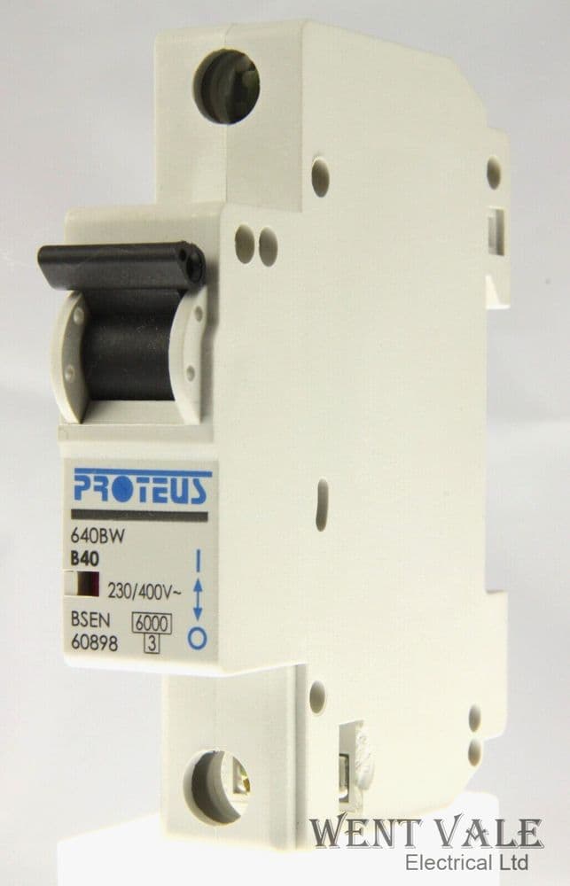 Proteus 640BW - 40a Type B Single Pole MCB Used
