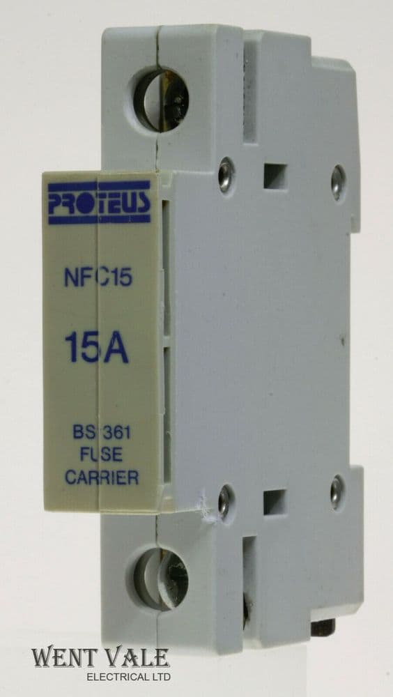 Proteus - NFC15 - 15a Single Pole BS 1361 Fuse Carrier and BS 1361 Fuse ...
