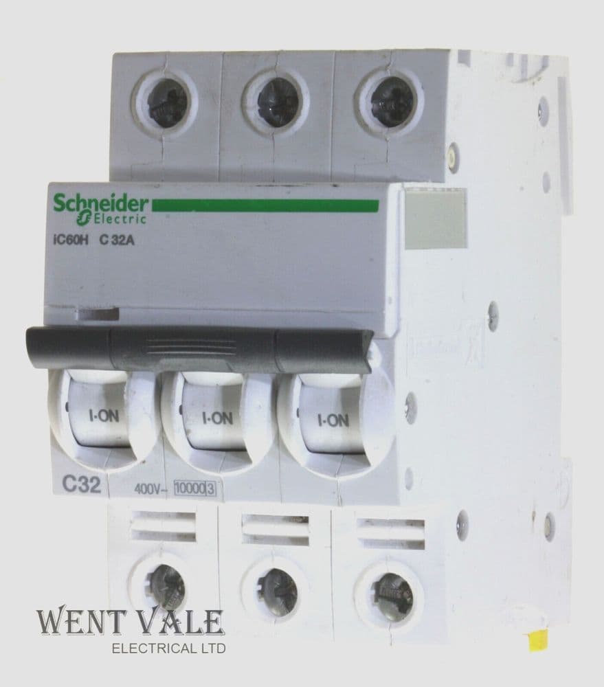 Schneider Acti 9 - A9F54332 - 32a Type C Triple Pole MCB Latest Model ...