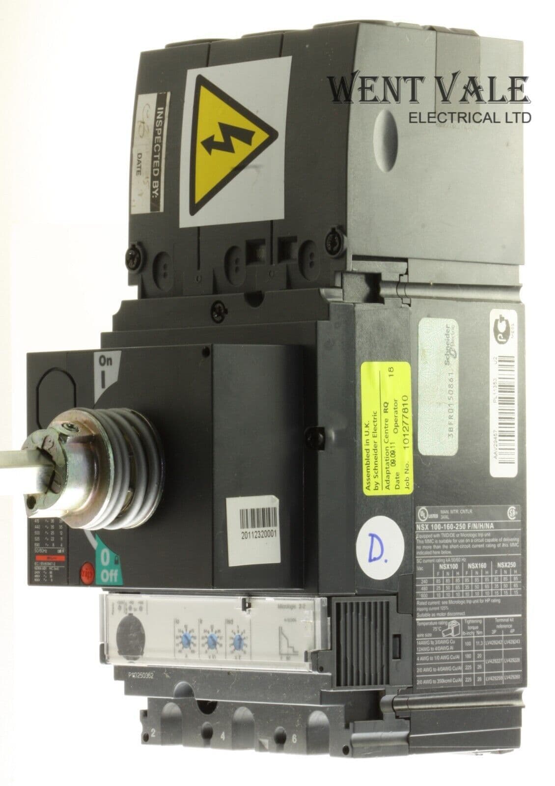 Schneider Compact - NSX100F 100a MCCB Extended Rotary Handle And ...