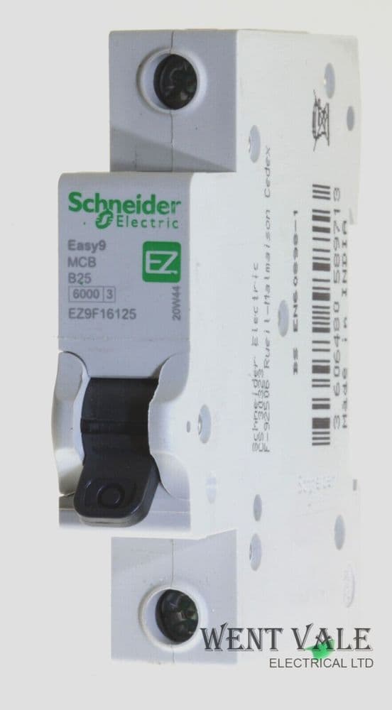 Schneider Easy 9 - EZ9F16125 - 25a Type B Single Pole MCB Unused