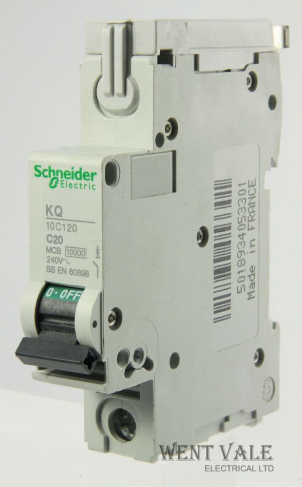 Schneider KQ MCB 20 Amp Type B Single Pole 20A Breaker, 50% OFF