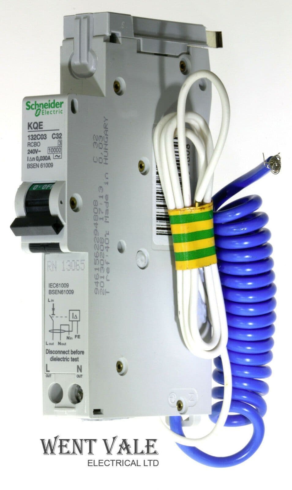 Schneider - Loadcentre - KQE132C03 - 32a 30mA Type C Single Pole RCBO ...