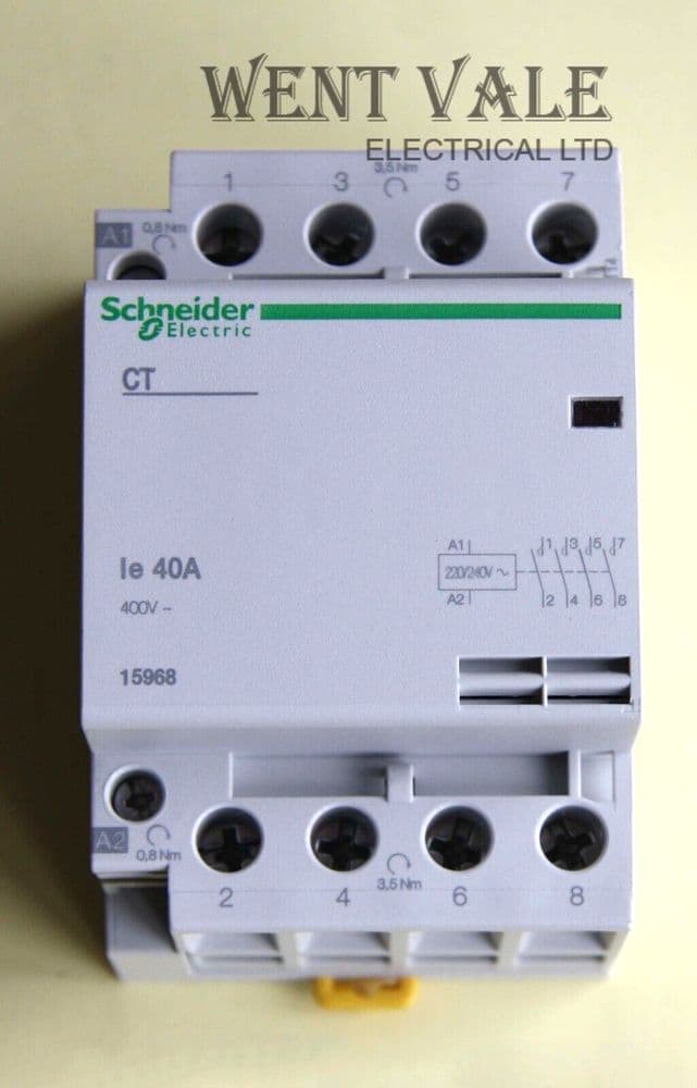 Schneider Multi 9 CT - 15968 - 4 Pole 40a Normally Open Contactor 240v Coil