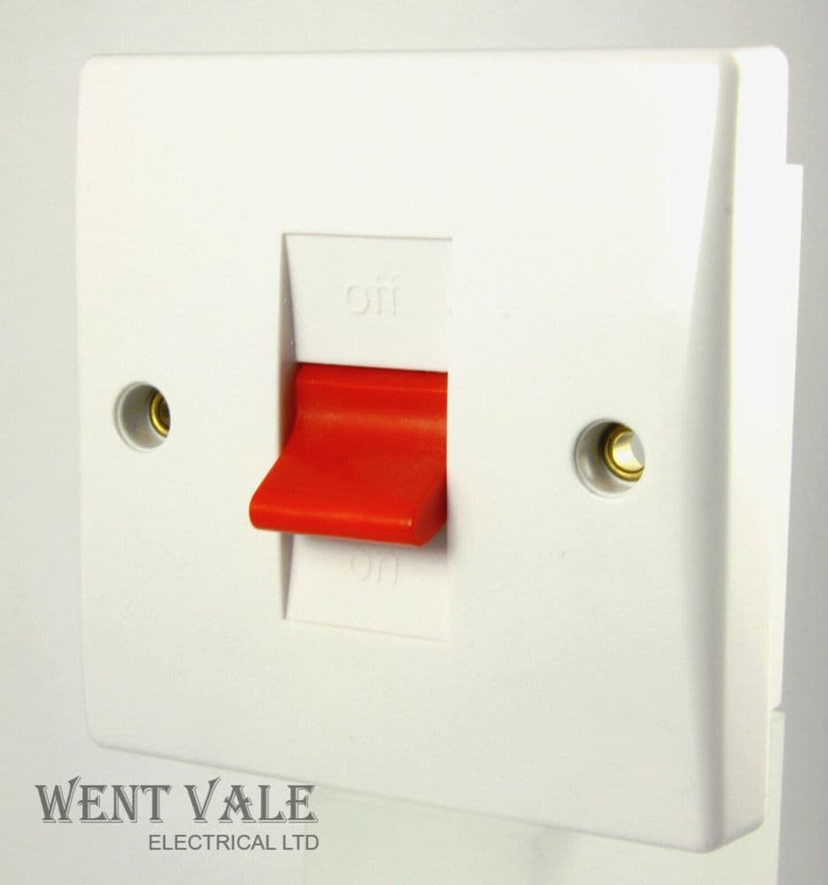 Schneider Ultimate Slimline - GU4010 - 1 Gang Moulded 50a Double Pole ...