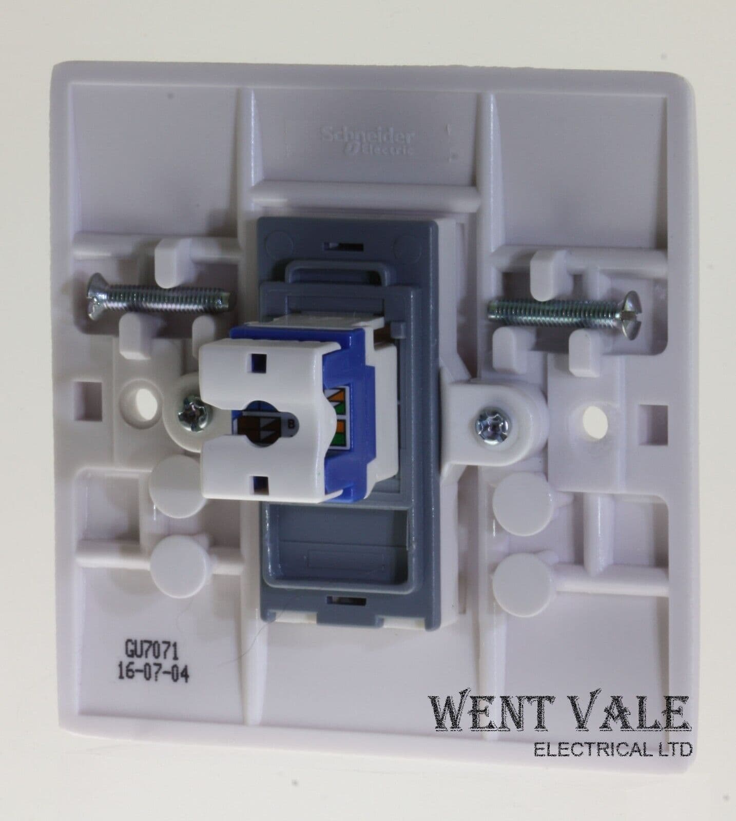 Schneider Ultimate Slimline - GU7071 - Single RJ45 Cat 5e Data Socket New