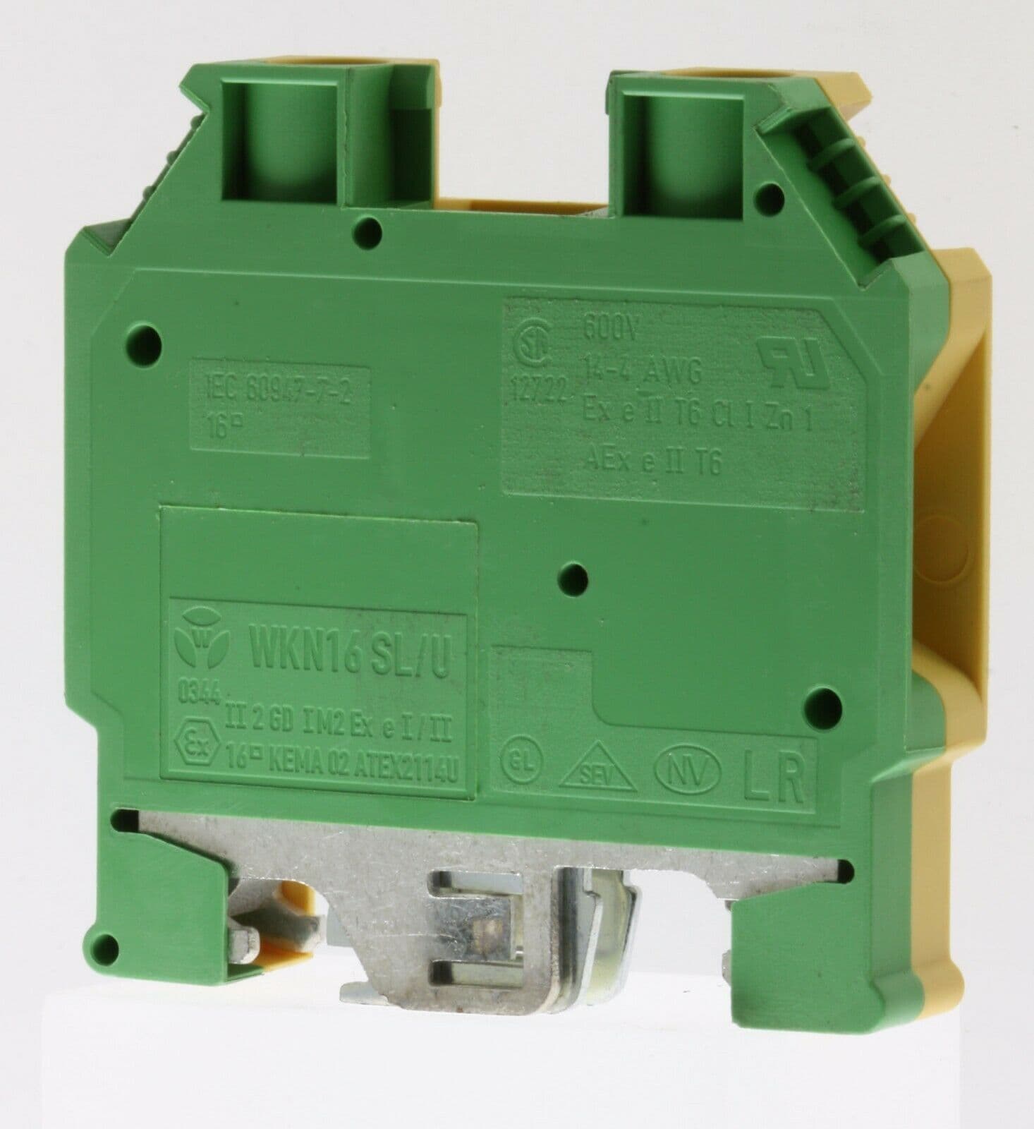 Schneider Zelio AB1 TP1635U - Green/Yellow 14-4 AWG DIN Rail ...