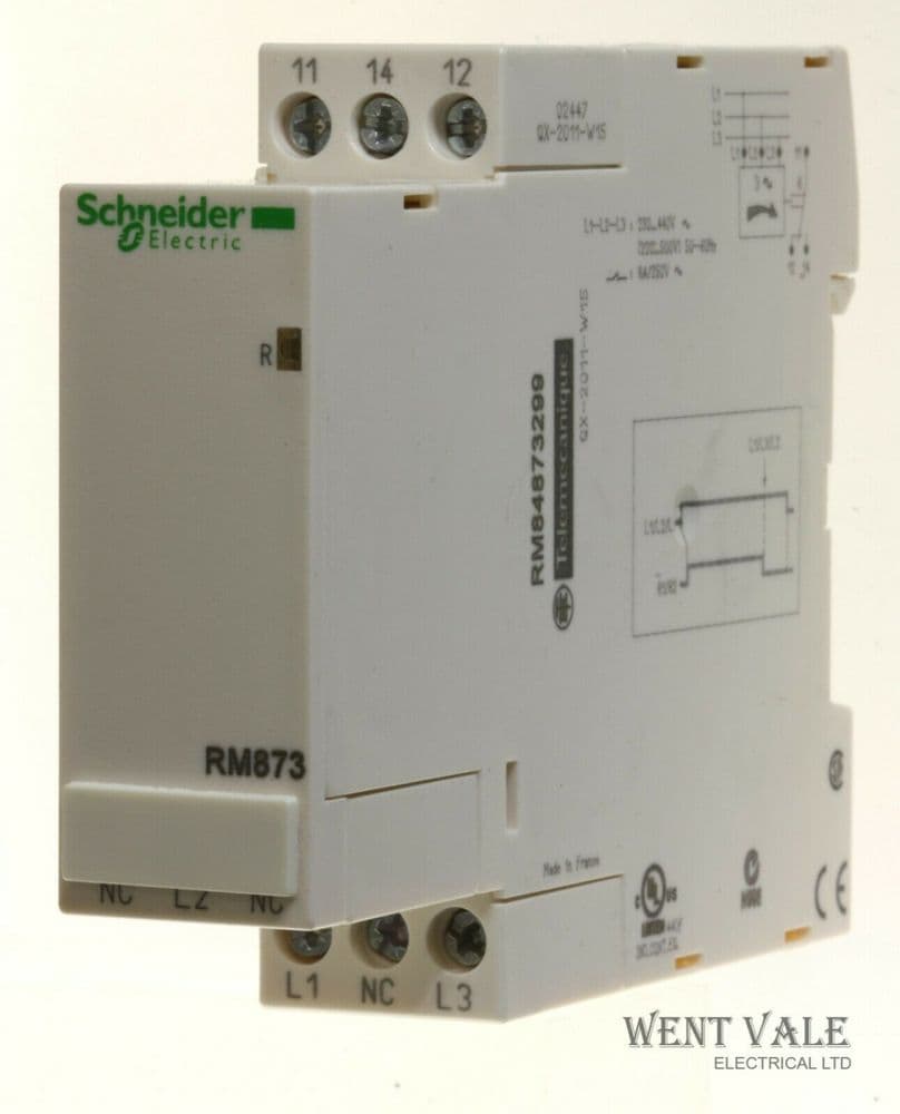 Schneider Zelio - RM8 RM84 873 299 - 3 Phases Monitoring Relay Self Powered