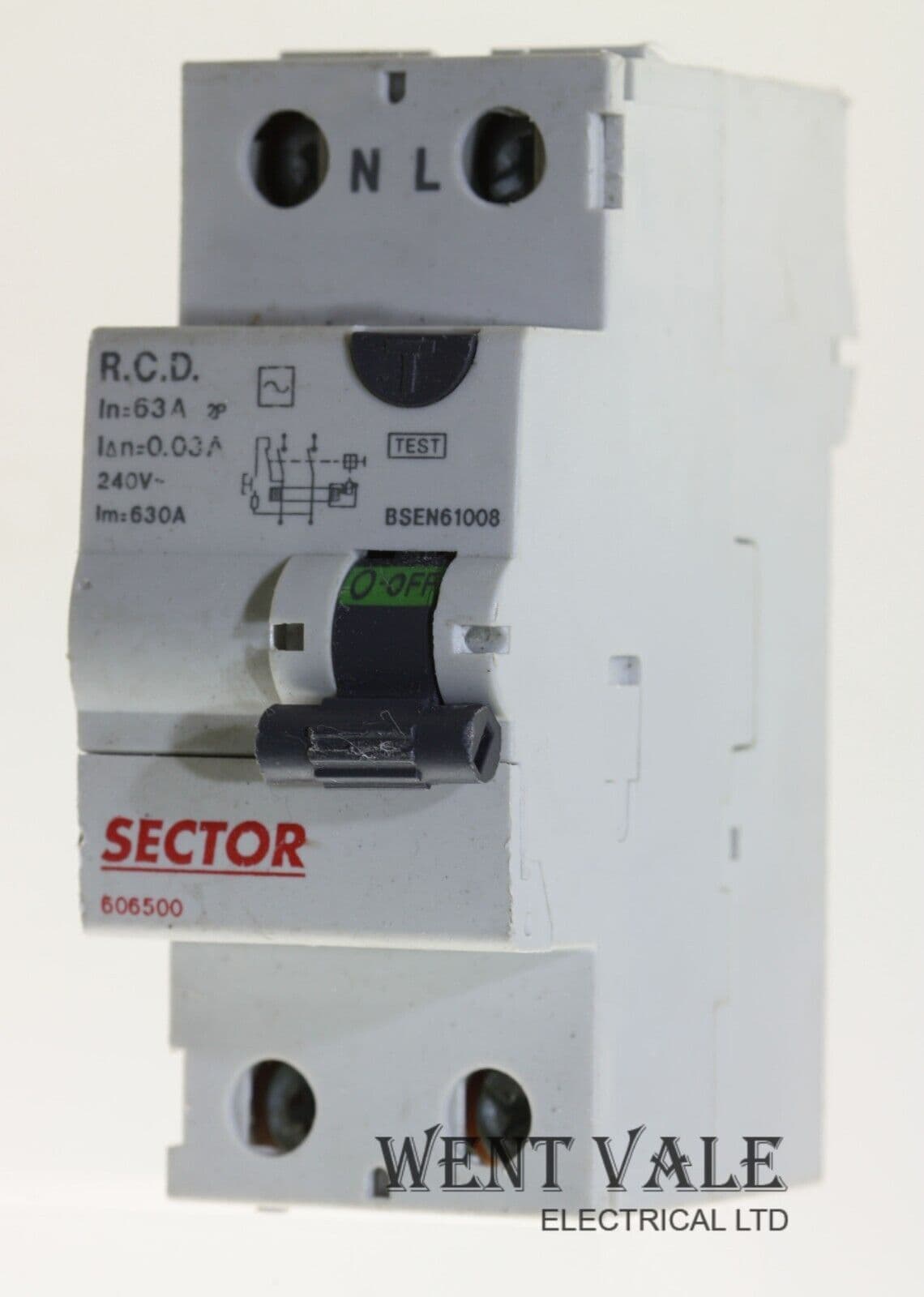Sector - 606500 - 63a 30mA Double Pole Class AC Mains Incoming RCD Unit ...
