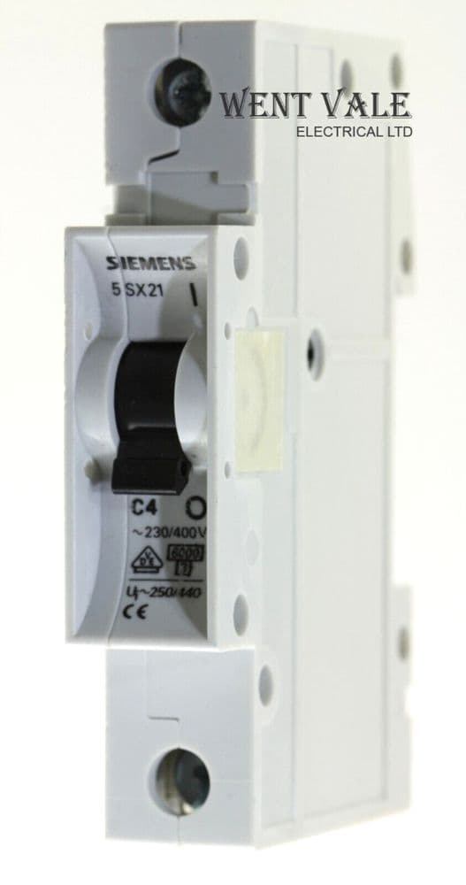 Siemens N System - 5SX2 1C04 - 4a Type C Single Pole MCB Used