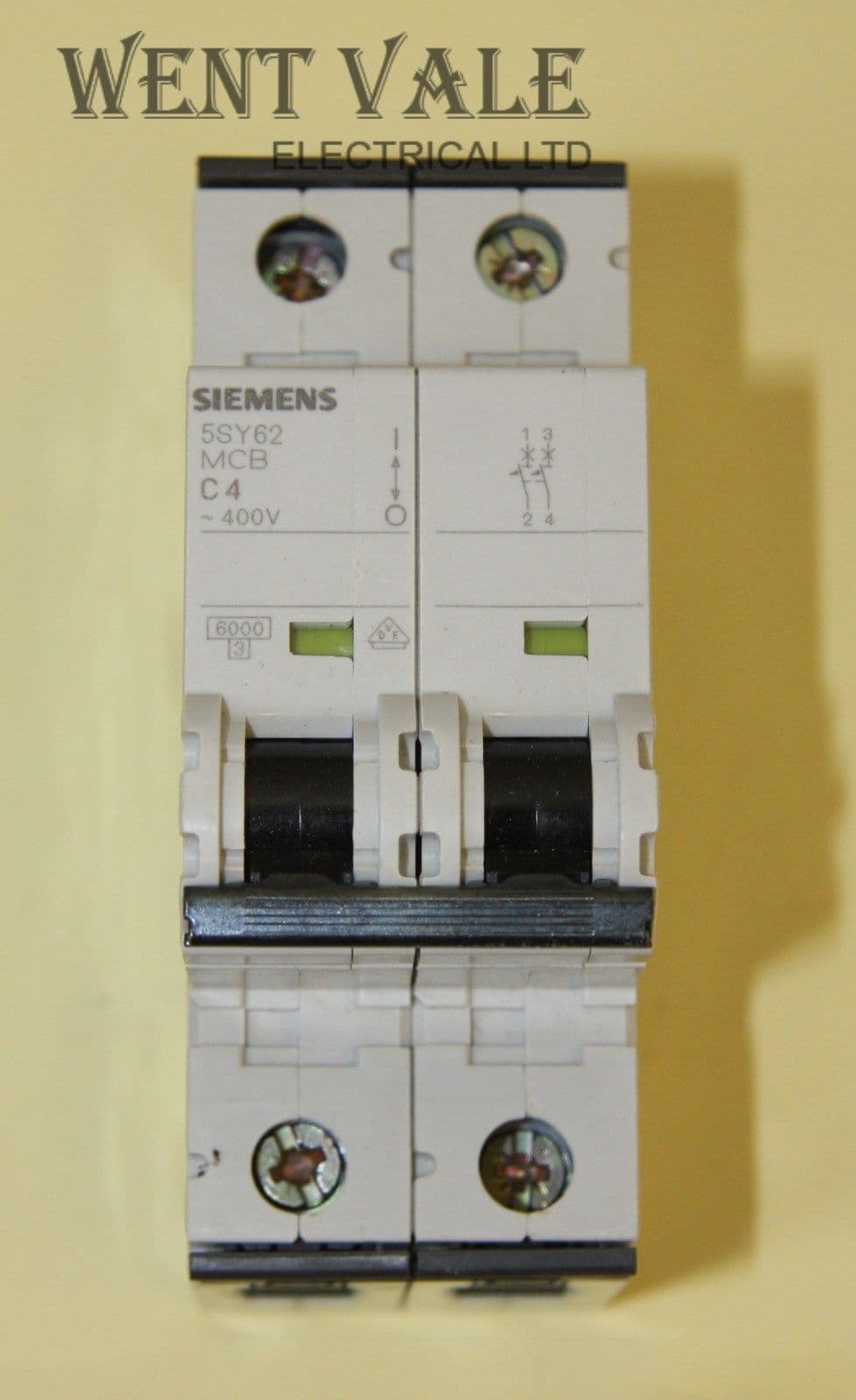 Siemens N System - 5SY6204-7 - 4a Type C Double Pole MCB New
