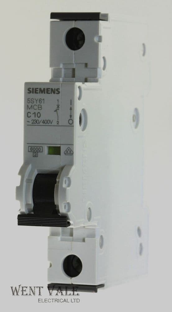 Siemens Sentron - 5SY6110-7 - 10a Type C Single Pole Latest Model MCB