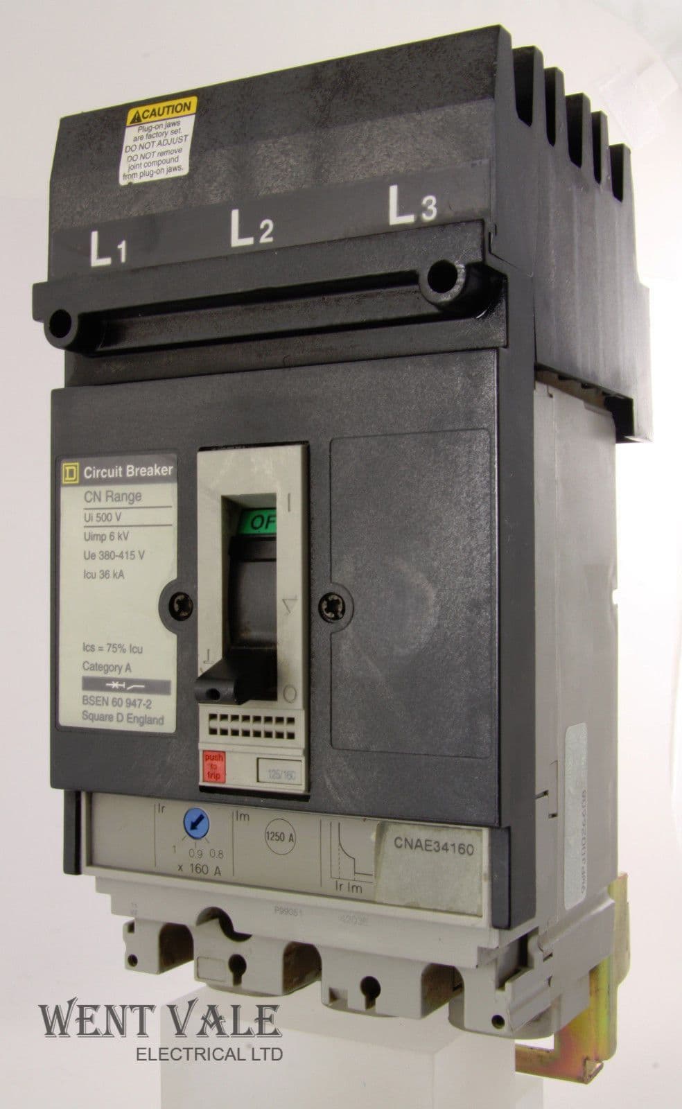 Square D - I-Line Panelboard CNAE34160 - 125/160a Plug-On Triple Pole ...