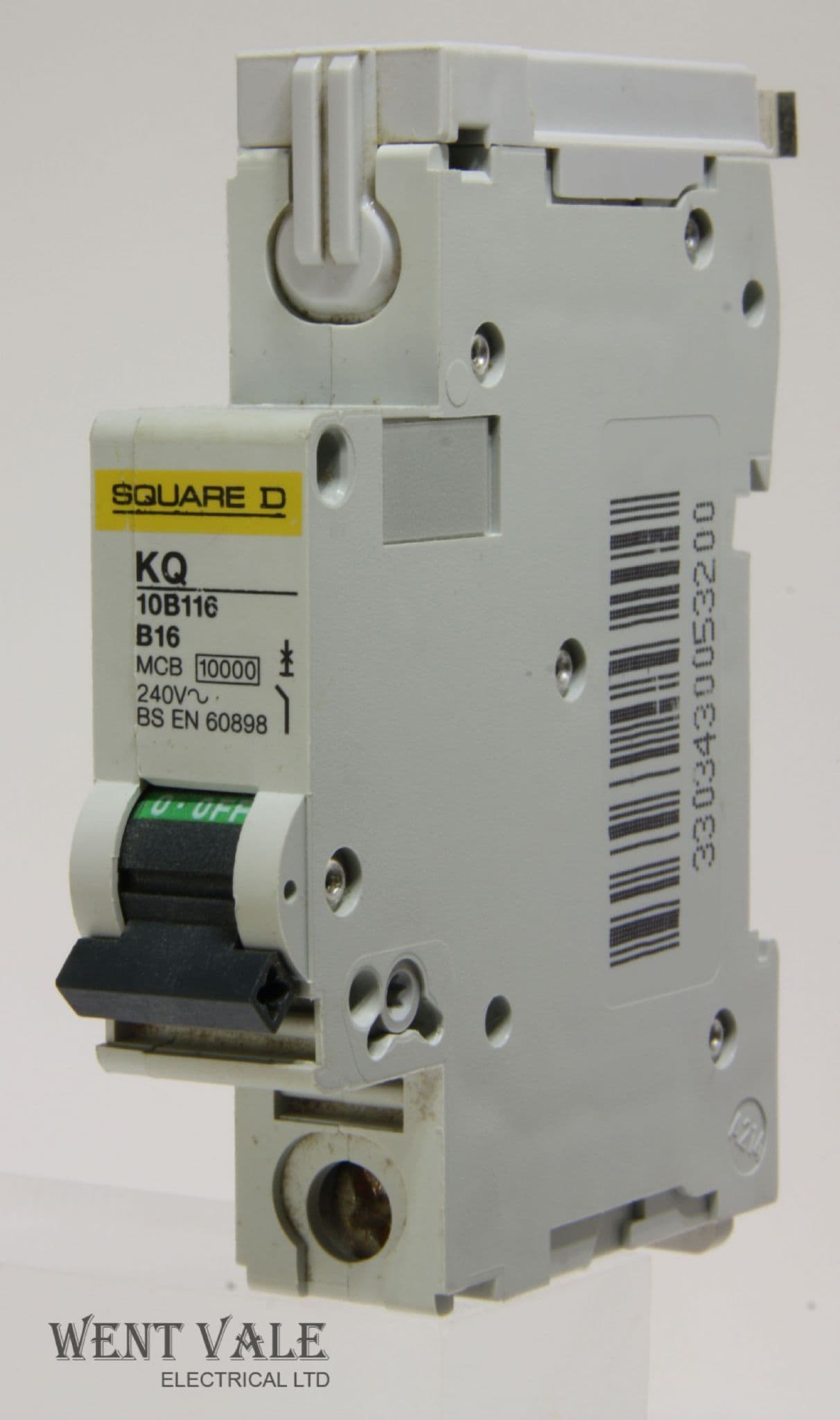 Square D - Loadcentre - KQ10B116 - 16a Type B Single Pole MCB Unused