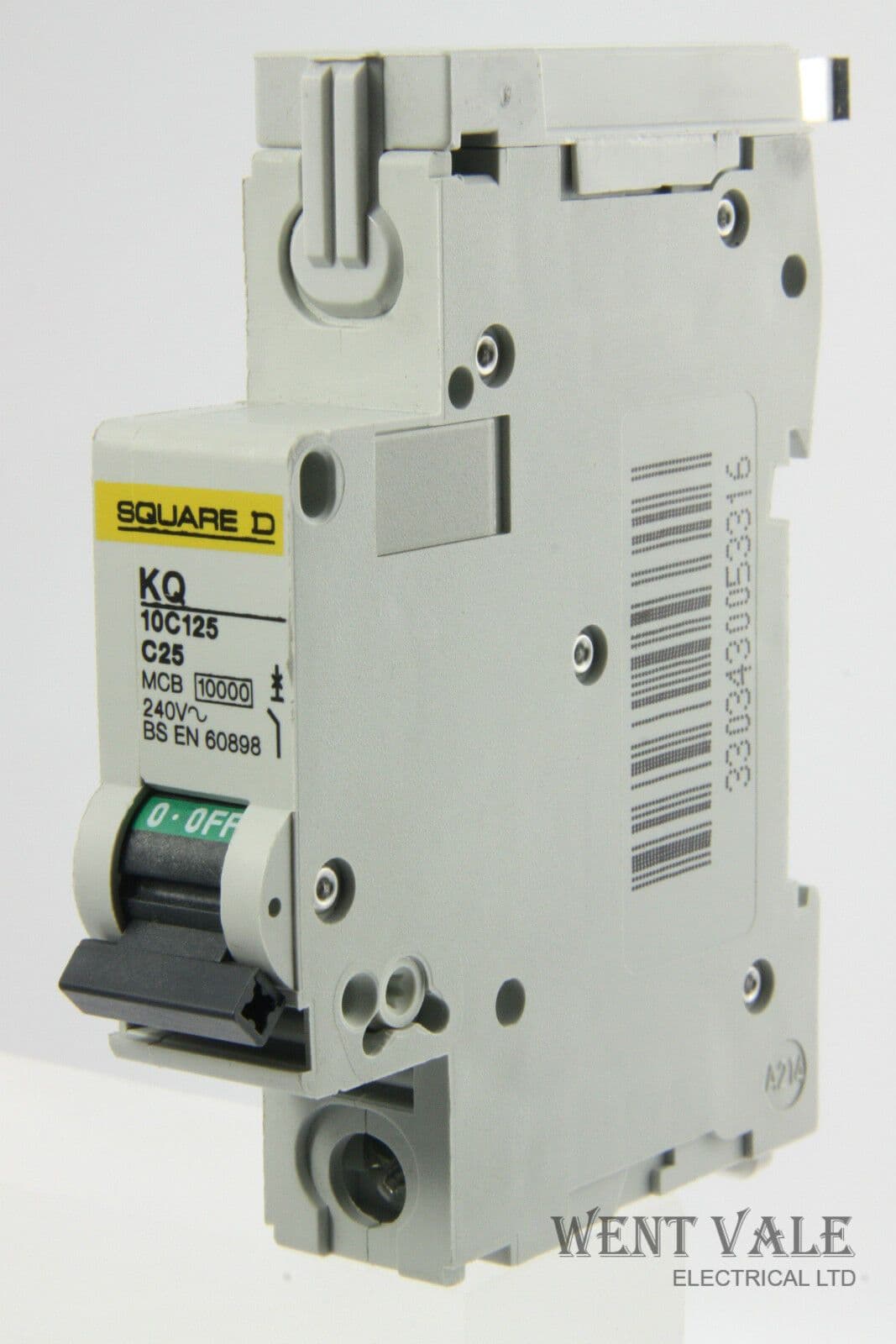 Square D Loadcentre - KQ10C125 - 25a Type C Single Pole MCB Unused