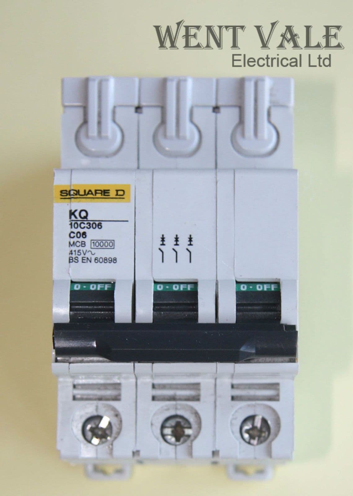 Square D - Loadcentre - KQ10C306 - 6a Type C Triple Pole MCB New