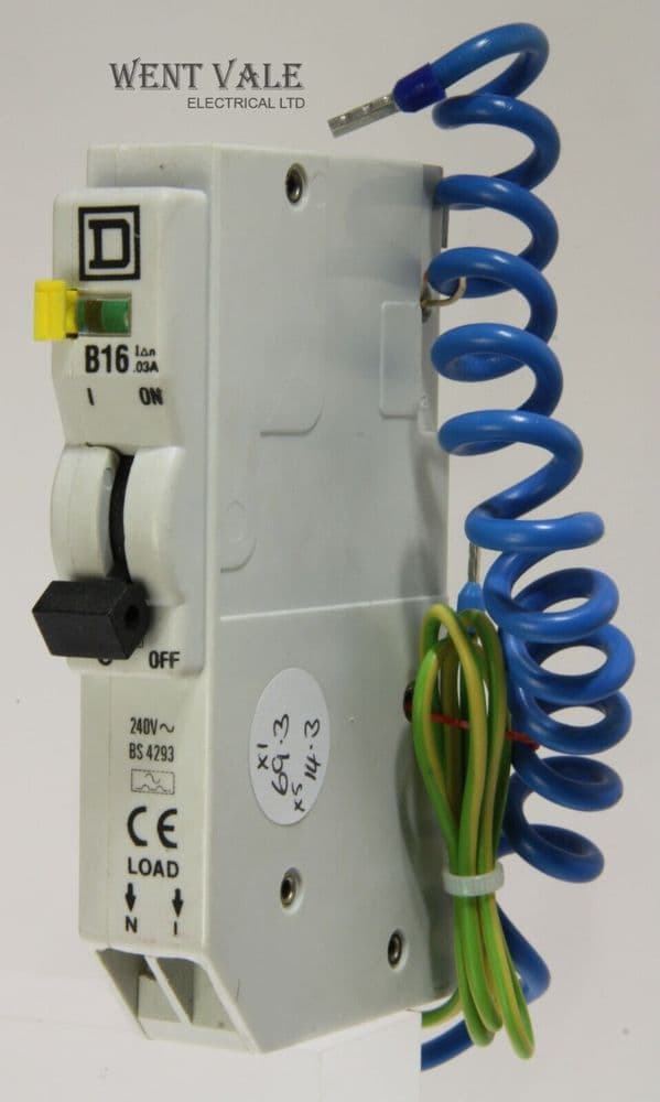 Square D Qwik-Gard - QOE116B03 - 16a 30mA Type B Single Pole Class A ...