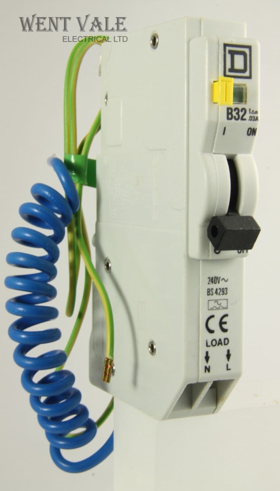 Square D Qwik-Gard - QOE132B03 - 32a 30mA Type B Single Pole RCBO Used