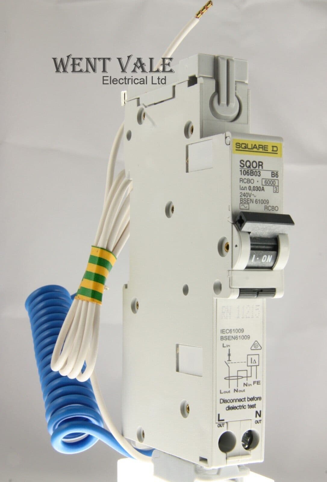 Square D Qwikline II SQOR106B03 - 6a 30mA Type B Single Pole Class AC ...