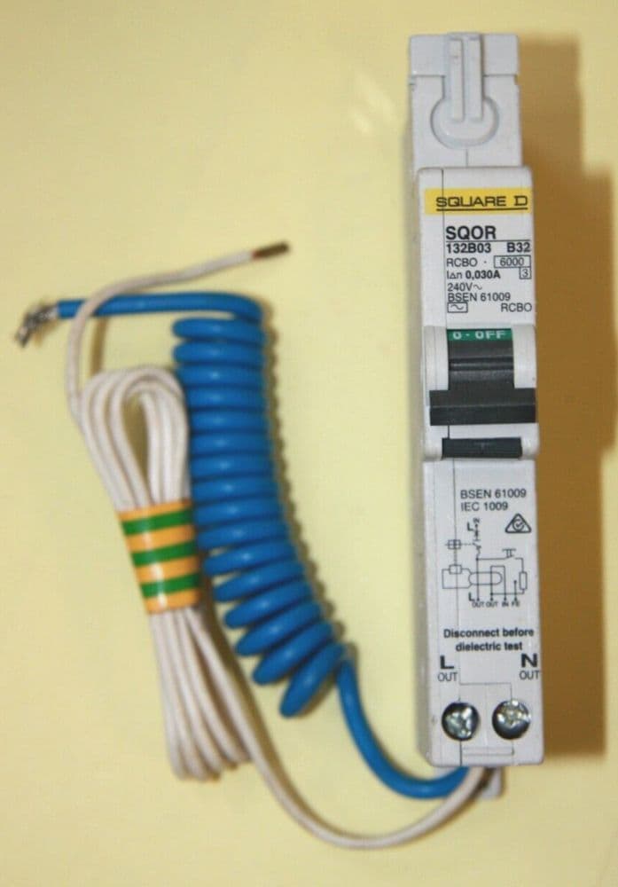 Square D Qwikline II - SQOR132B03 - 32a 30mA Type B Single Pole Class ...