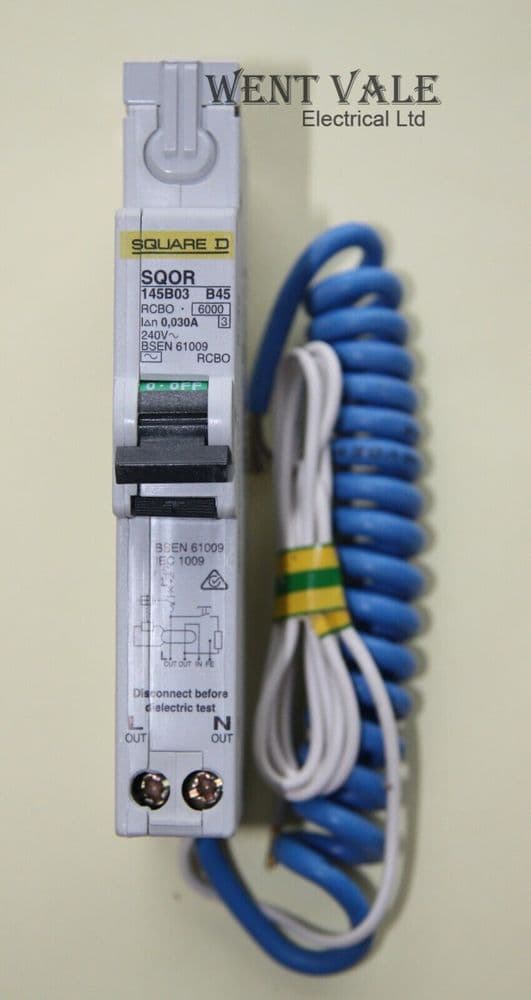 Square D Qwikline II SQOR145B03 - 45a 30mA Type B Single Pole Class AC ...