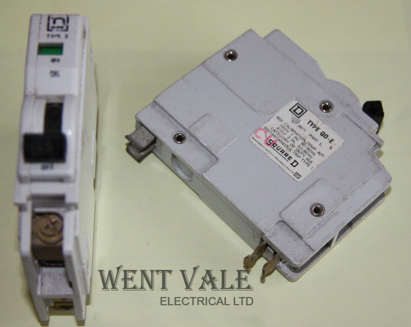 Square D Qwikline QO-E - Mk 1 - 6a Type 3 Single Pole MCB Used