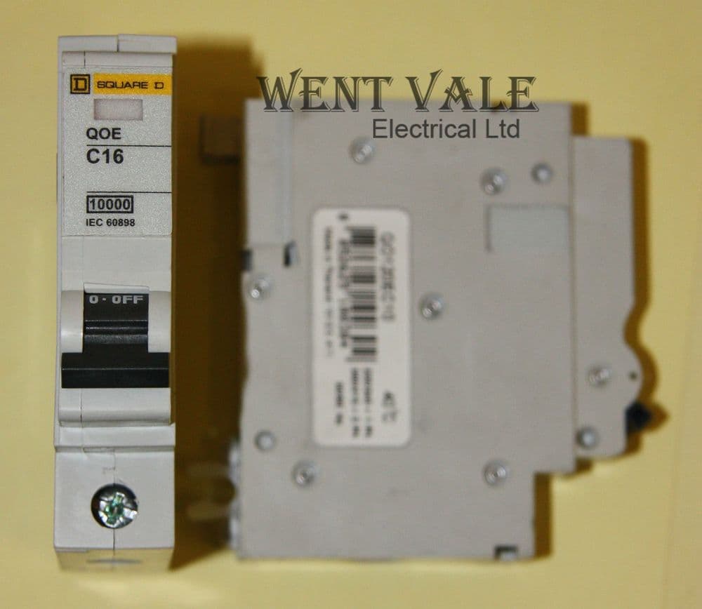 Square D Qwikline - QO116EC6 - 16a Type C Single Pole Latest Style MCB ...