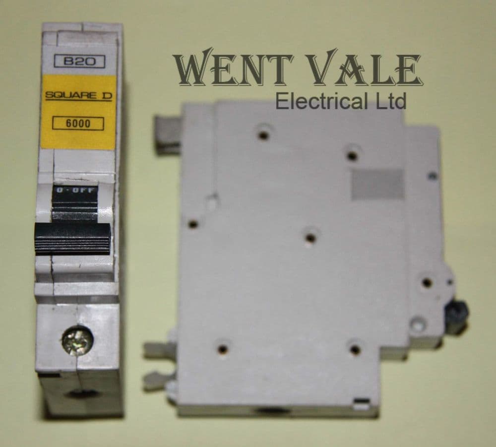 Square D - Qwikline - QO120EB6 - 20a Type B Single Pole MCB New