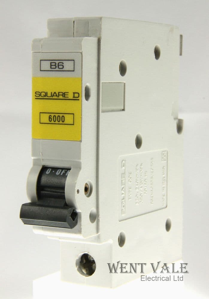 Square D Qwikline QOE - QO106EB6 - 6a Type B Single Pole MCB Used